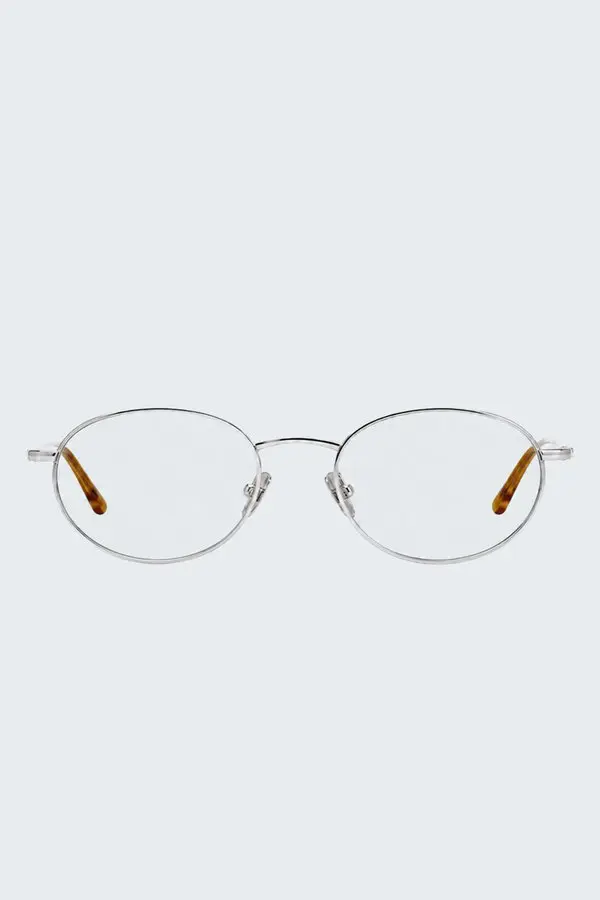 THISTLES The Cruz Oval Titanium Eyeglasses - Silver Optical