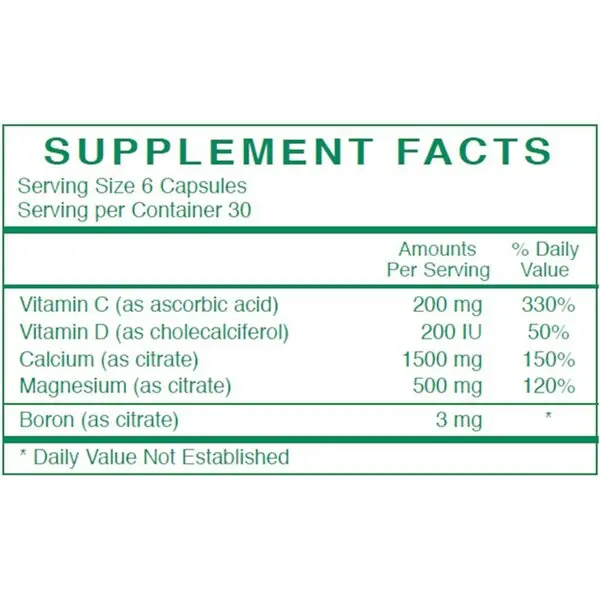 RX VITAMINS Bone Density Formula 180 Capsules