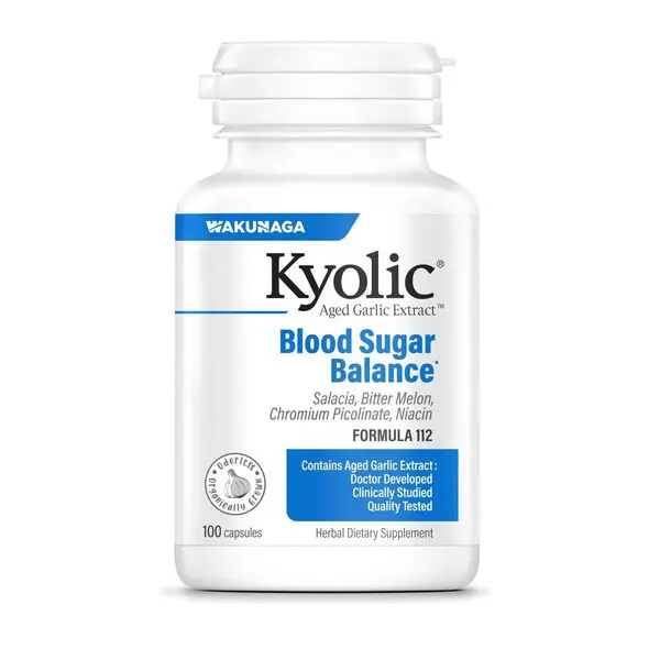 WAKUNAGA Kyolic Blood Sugar Balance Form 112 100 Capsules - One-color