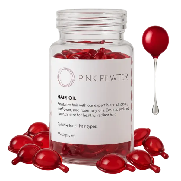 PINK PEWTER Lightweight Hair Oil Capsules - One-color
