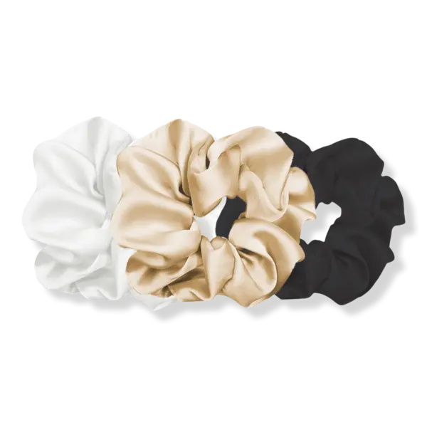 PINK PEWTER Luxe Plush Scrunchies - Perfect Clash