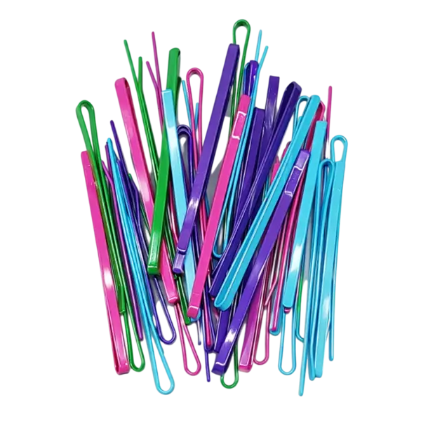 PINK PEWTER Professional Flat Metal Bobby Pins - Color Me Wild