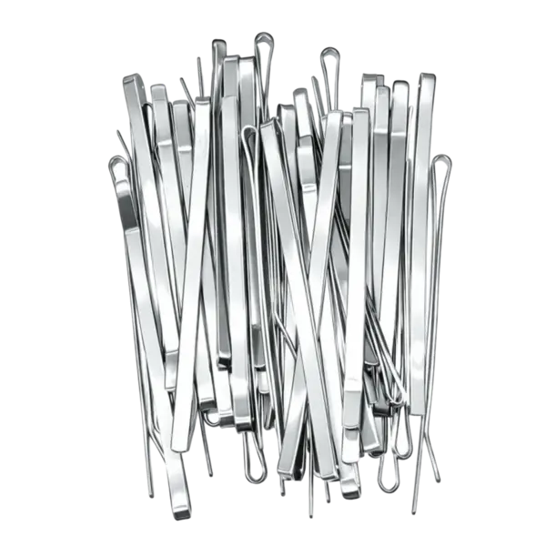 PINK PEWTER Professional Flat Metal Styling Bobby Pins - Silver
