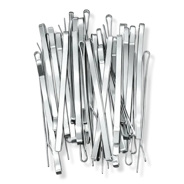 PINK PEWTER Professional Flat Metal Styling Bobby Pins - Silver