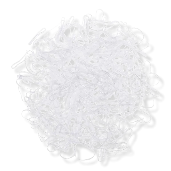 PINK PEWTER No Snag Hair Ties - Clear