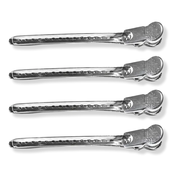 PINK PEWTER Professional Metal Sectioning Hair Clips - Silver