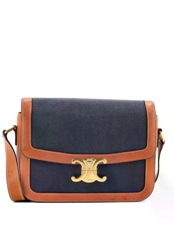 Celine Triomphe Medium Crossbody Bag - Blue