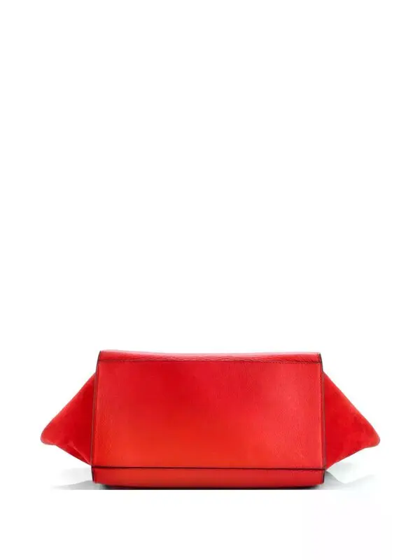 Celine Trapeze Small Satchel - Red