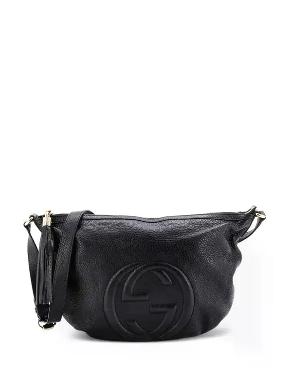 Gucci Soho Leather Messenger Bag - Black