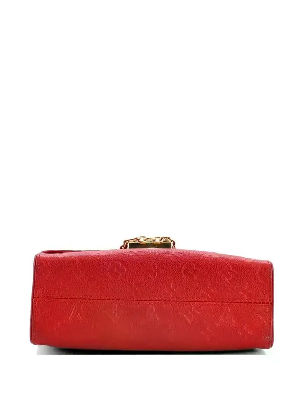 LOUIS VUITTON Saint Sulpice Handbag Monogram Empreinte Leather Pm - Red