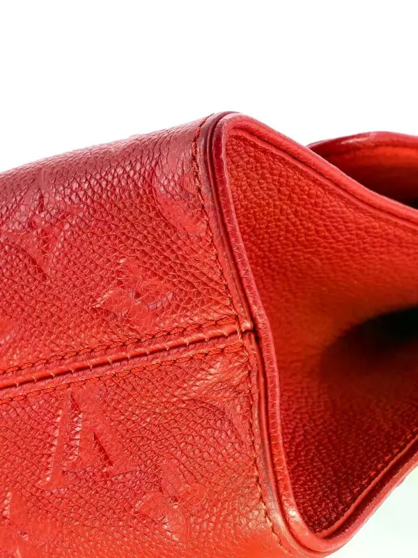 LOUIS VUITTON Saint Sulpice Handbag Monogram Empreinte Leather Pm - Red