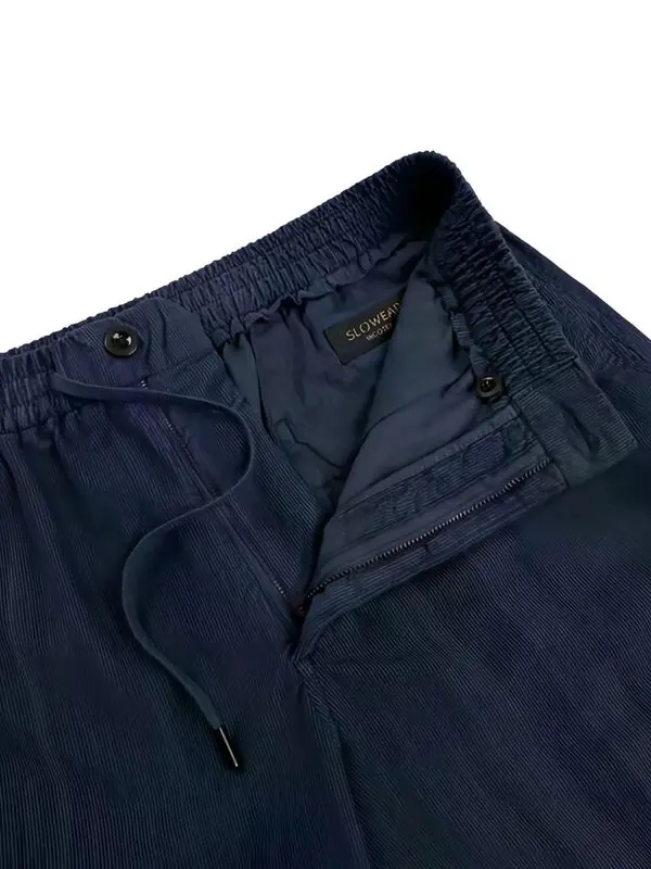 Incotex Drawstring-waist Corduroy Shorts - Blue