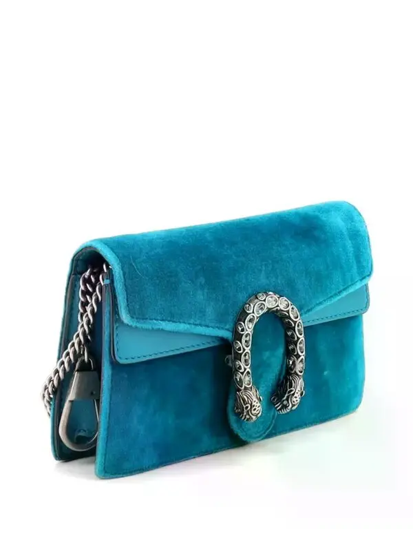 Gucci Dionysus Velvet Super Mini Crossbody Bag - Green