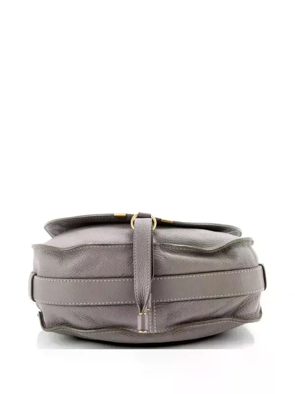 Chloé Marcie Leather Medium Crossbody Bag - Grey