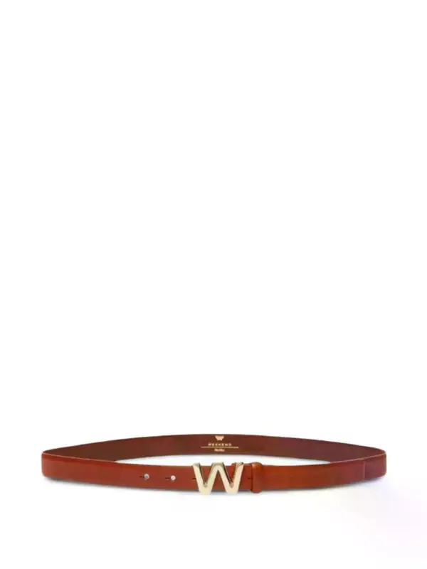 Max Mara Buckle Leather Belt - Brown