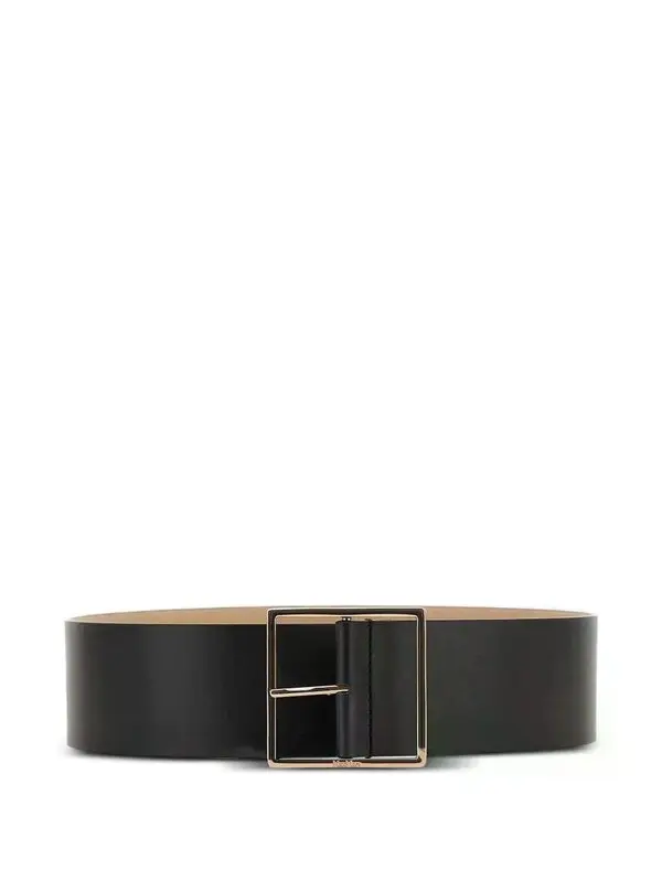 Max Mara Square-buckle Belt - Black
