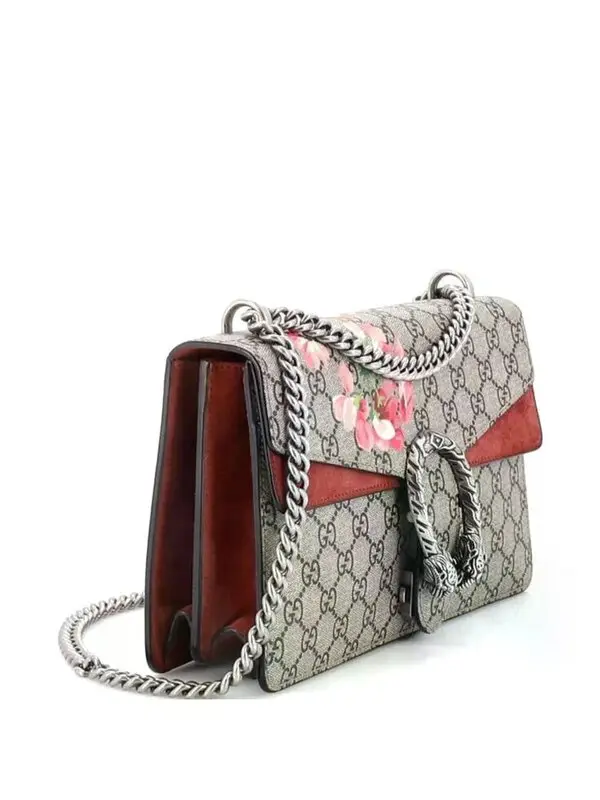 Gucci Dionysus Blooms Print Gg Coated Canvas Shoulder Bag - Brown