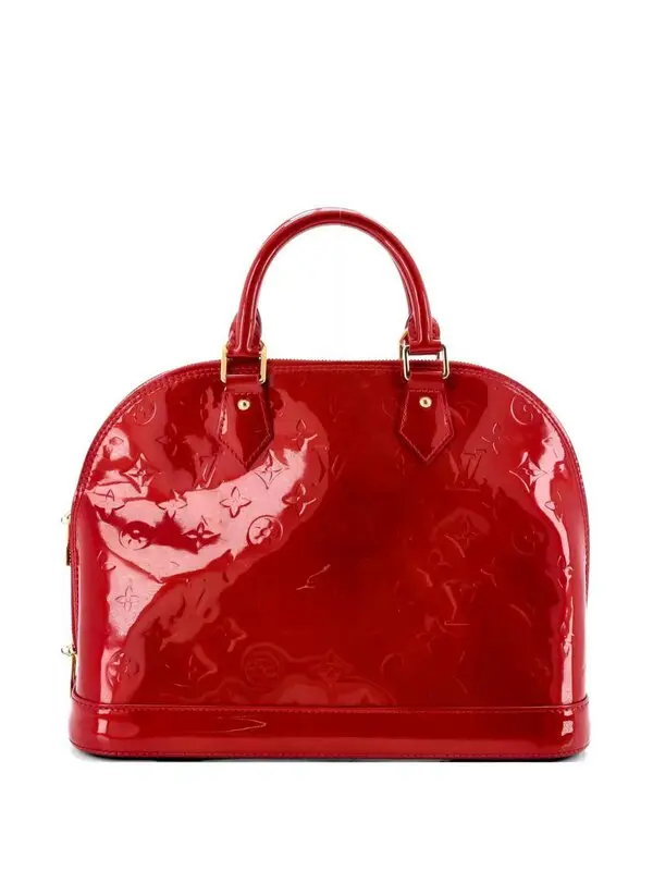 LOUIS VUITTON Alma Handbag Monogram Vernis Pm - Red
