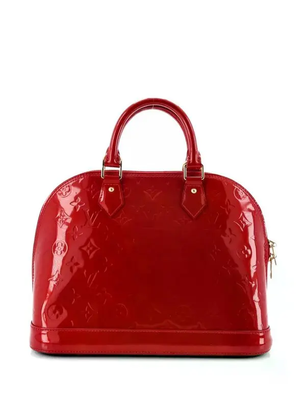 LOUIS VUITTON Alma Handbag Monogram Vernis Pm - Red