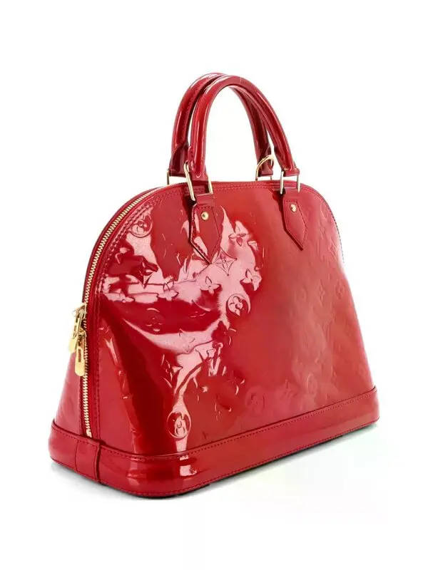 LOUIS VUITTON Alma Handbag Monogram Vernis Pm - Red