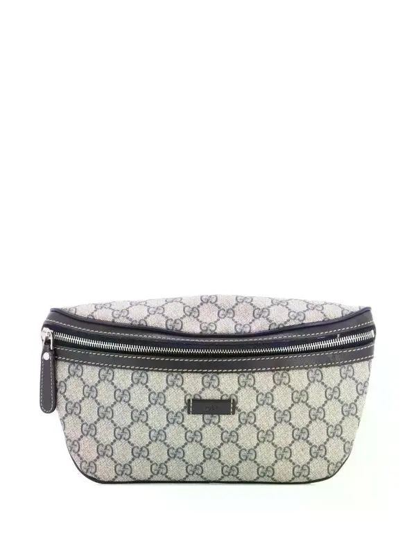 Gucci Gg Coated Canvas Small Belt Bag - Blue