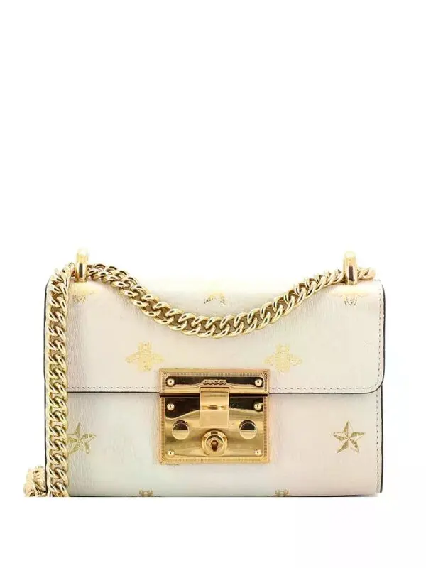 Gucci Padlock Printed Leather Small Shoulder Bag - Neutrals