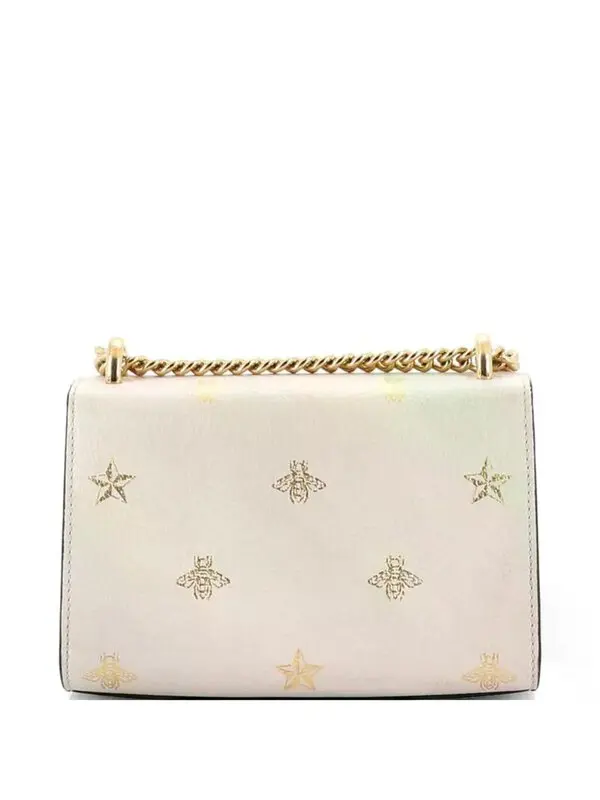 Gucci Padlock Printed Leather Small Shoulder Bag - Neutrals