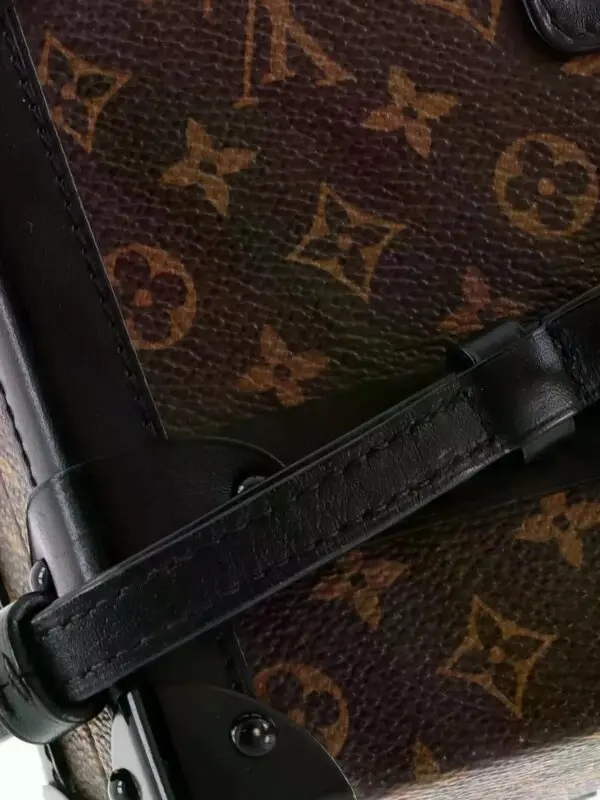 LOUIS VUITTON Petite Malle Handbag Monogram Canvas Clutch - Black