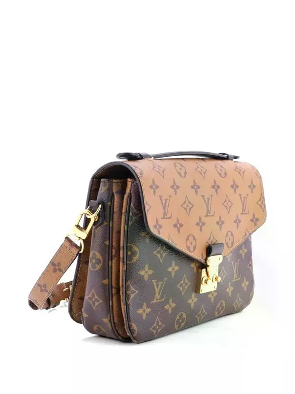 LOUIS VUITTON Pochette Metis Reverse Monogram Canvas Crossbody Bag - Brown