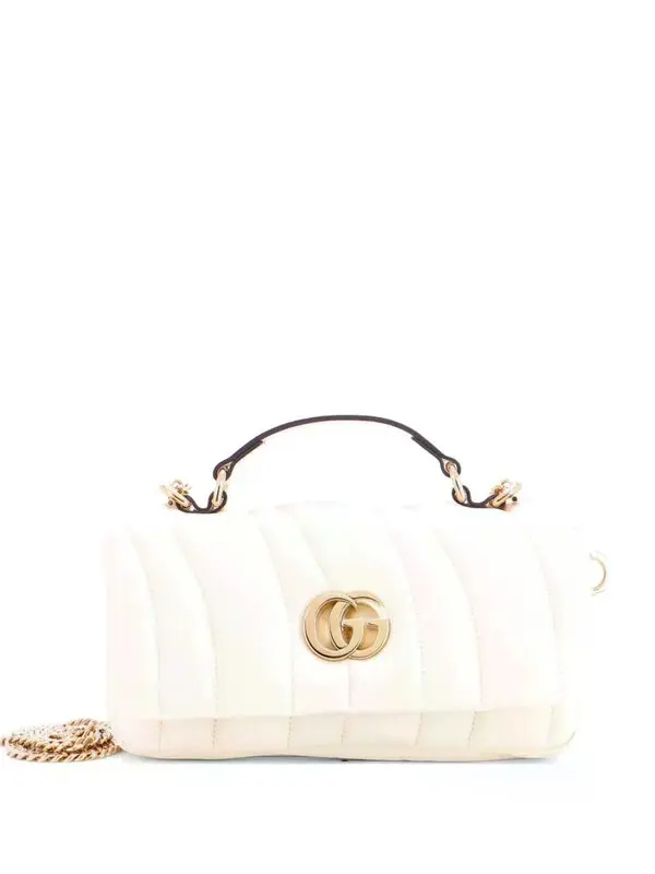 Gucci Gg Milano Top Handle Mini Satchel - White