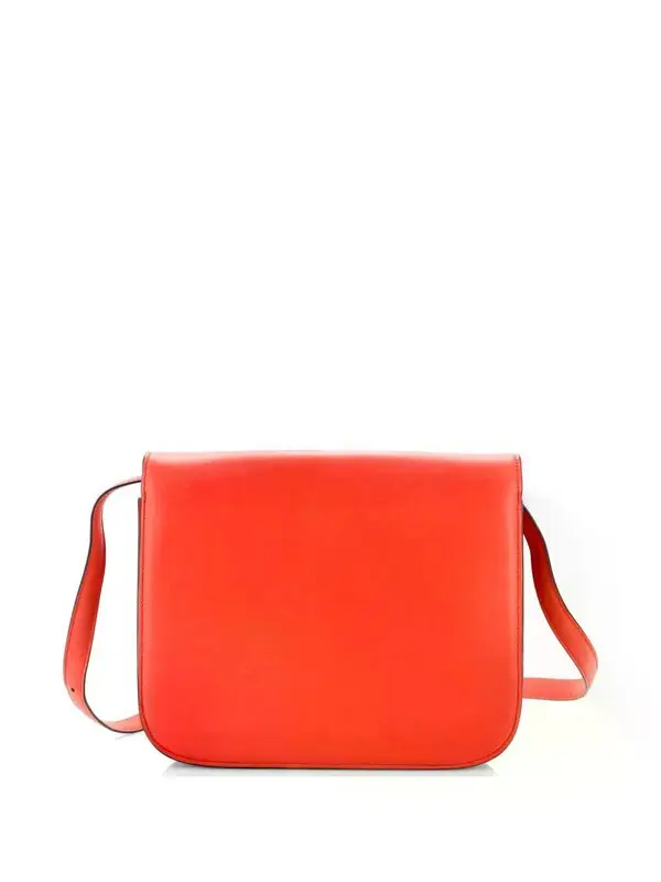 Celine Classic Box Medium Crossbody Bag - Red