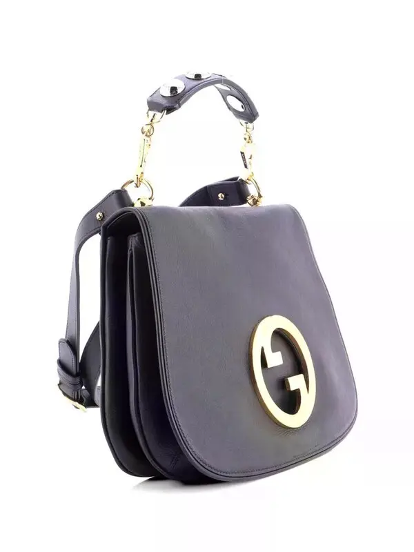Gucci Blondie Handle Medium Crossbody Bag - Black