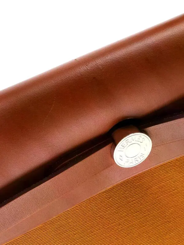 Hermès Herbag Zip Leather And Toile 31 Shoulder Bag