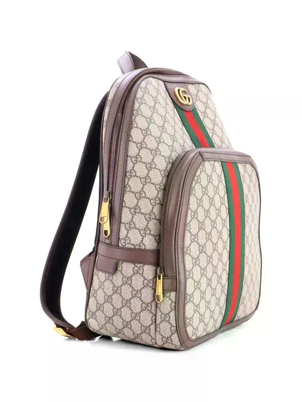 Gucci Ophidia Gg Coated Canvas Medium Backpack