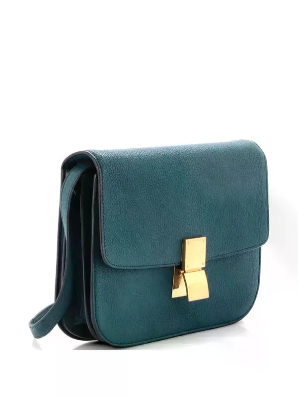 Celine Classic Box Medium Crossbody Bag - Green