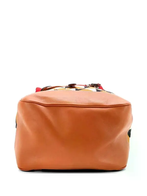 Gucci Interlocking G Patch Flap Buckle Printed Backpack - Neutrals