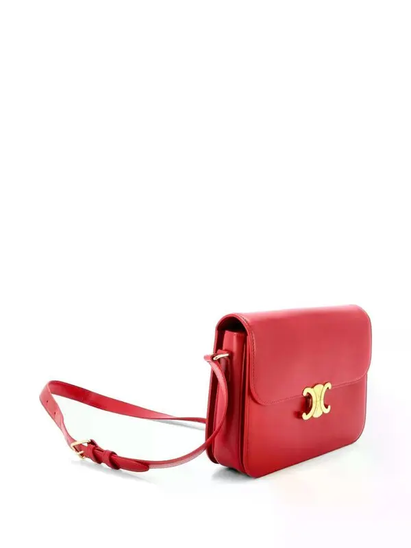 Celine Triomphe Shoulder Bag Smooth Calfskin Medium - Red