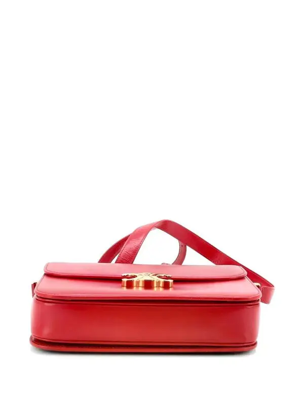 Celine Triomphe Shoulder Bag Smooth Calfskin Medium - Red