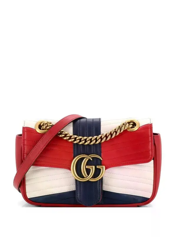 Gucci Gg Marmont Small Crossbody Flap Bag - Multicolour