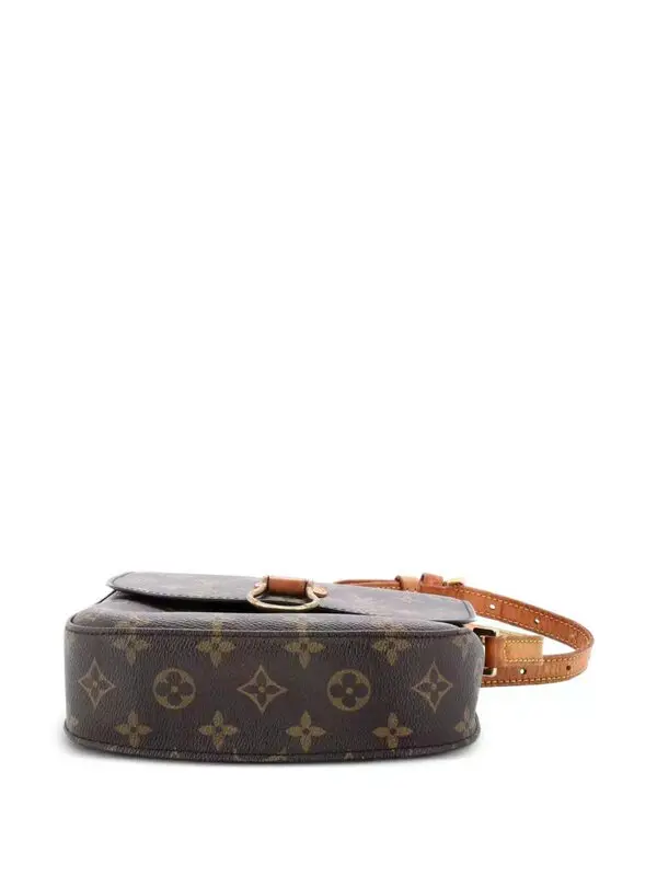 LOUIS VUITTON Saint Cloud Handbag Monogram Canvas Pm - Brown