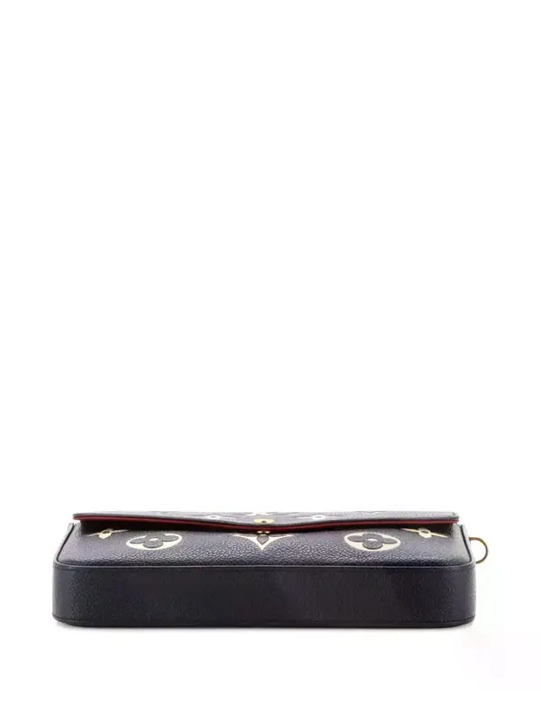 LOUIS VUITTON Felicie Pochette Bicolor Monogram Empreinte Giant - Black