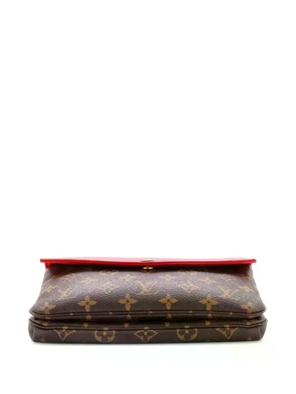 LOUIS VUITTON Twice Handbag Monogram Canvas And Leather Crossbody Bag - Brown