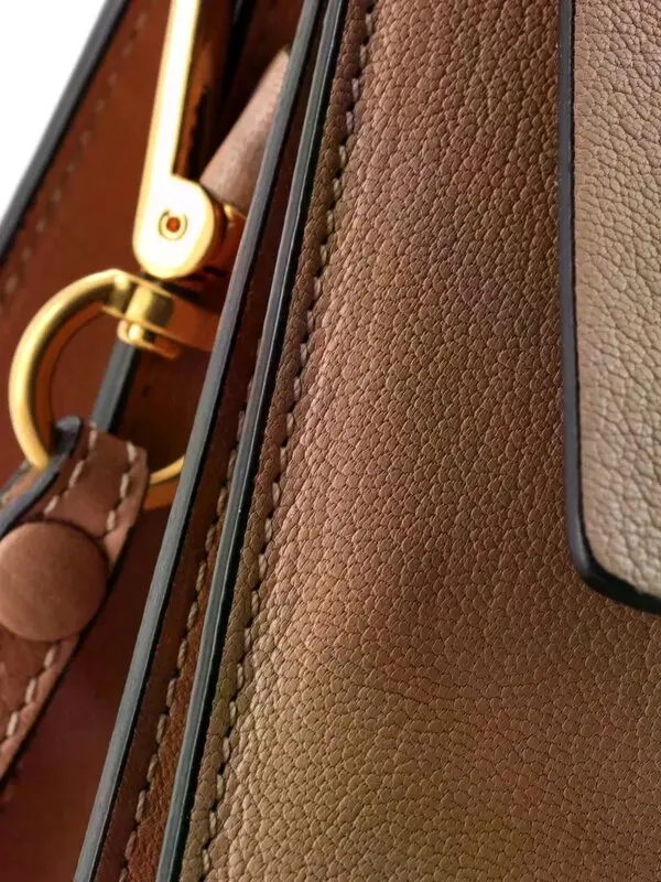 Chloé Faye Leather Medium Shoulder Bag - Neutrals