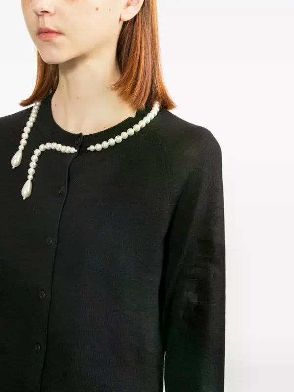 Simone Rocha Pearl Beaded Cardigan