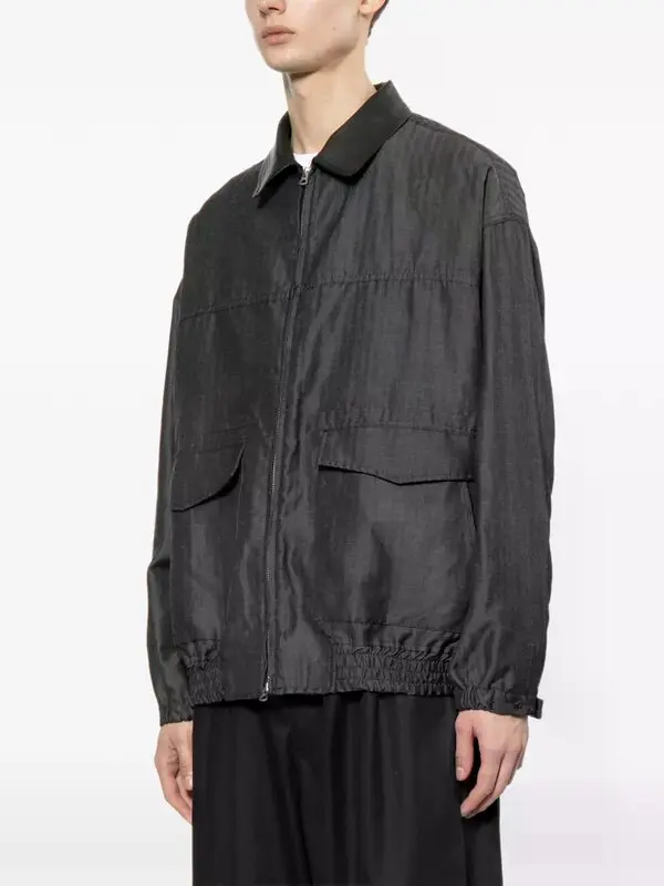 Comme Des Garçons Leather-collar Jacket