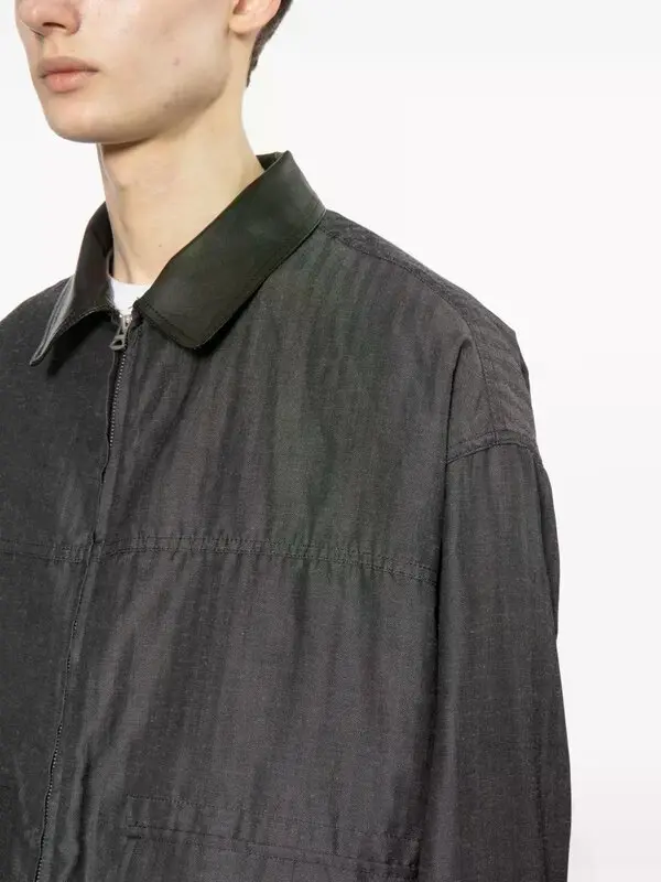 Comme Des Garçons Leather-collar Jacket