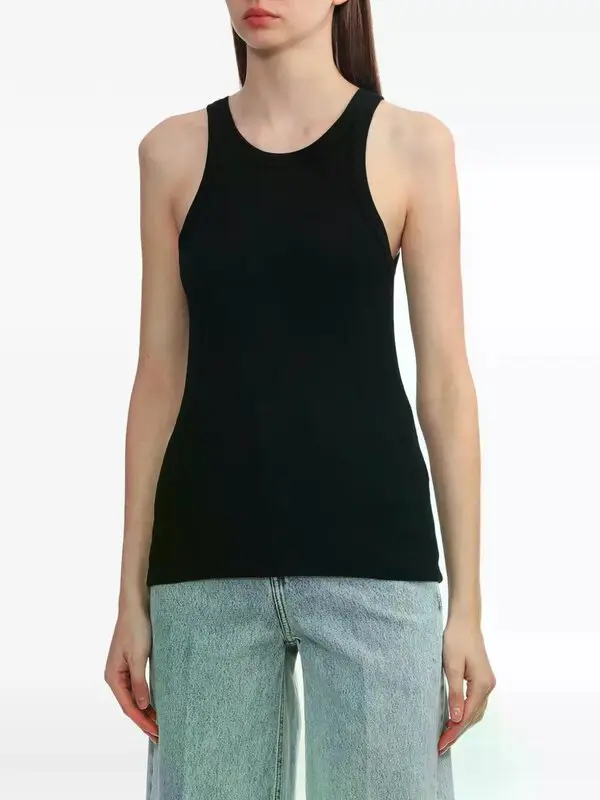 TOTEME Round-neck Tank Top - Black