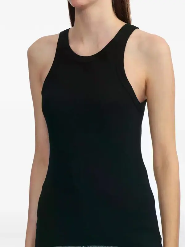 TOTEME Round-neck Tank Top - Black