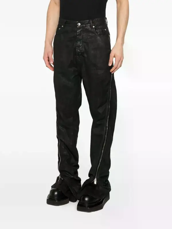 Rick Owens Buttoned Zip-detail Jeans