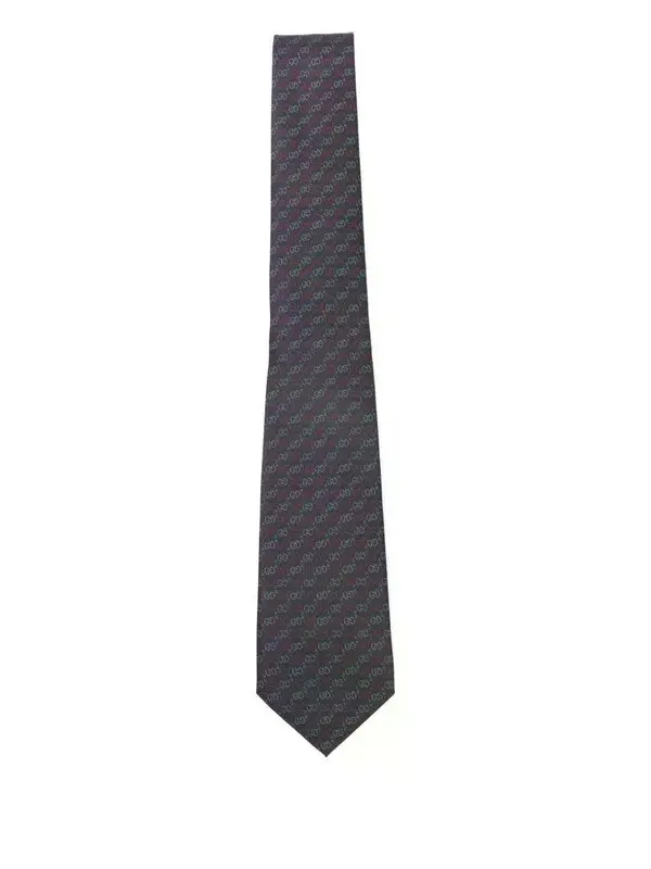 Gucci Pattern Tie - Blue